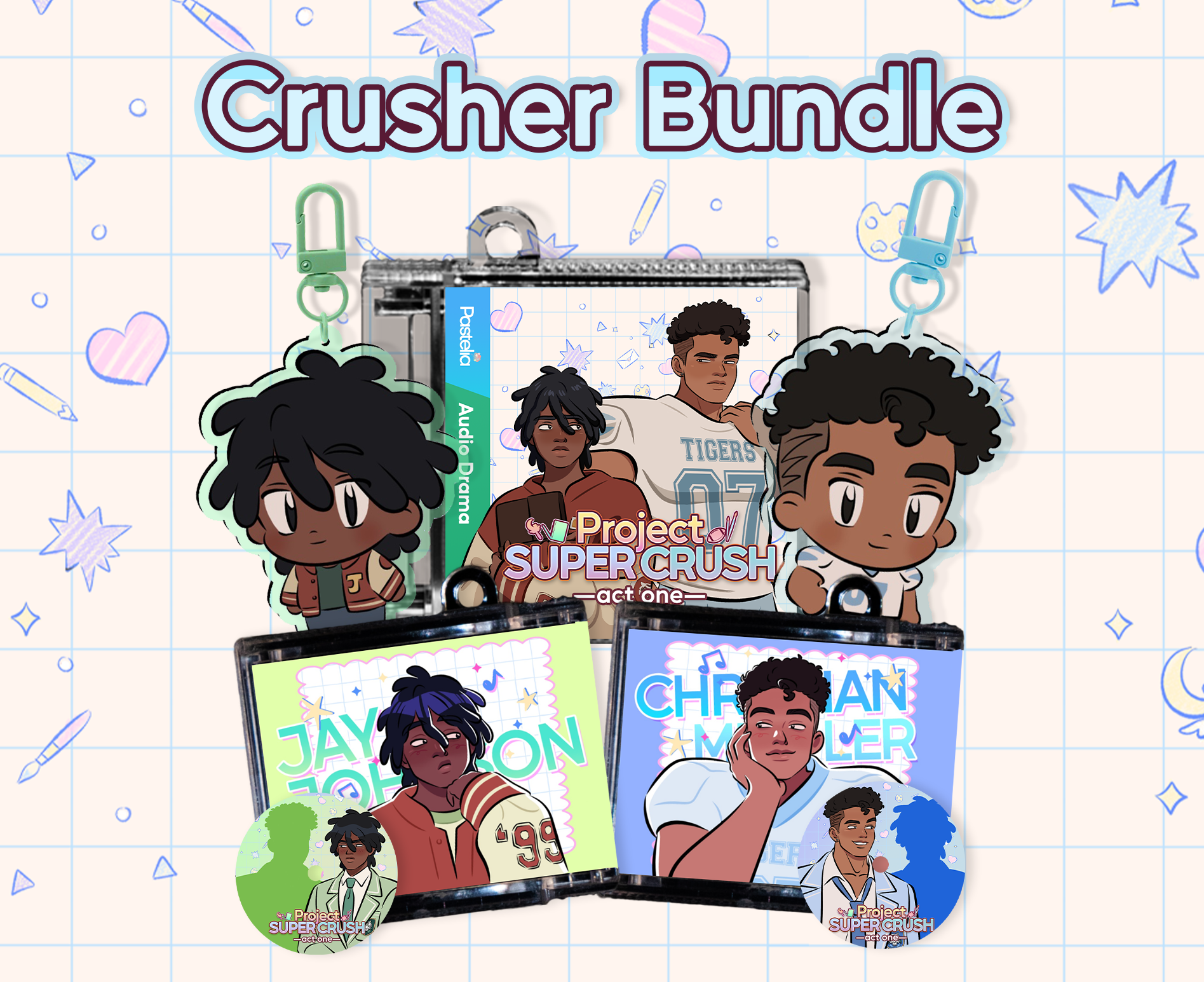 Crusher Bundle! / Jay x Christian Mini CD's + Keychains – Pastelia